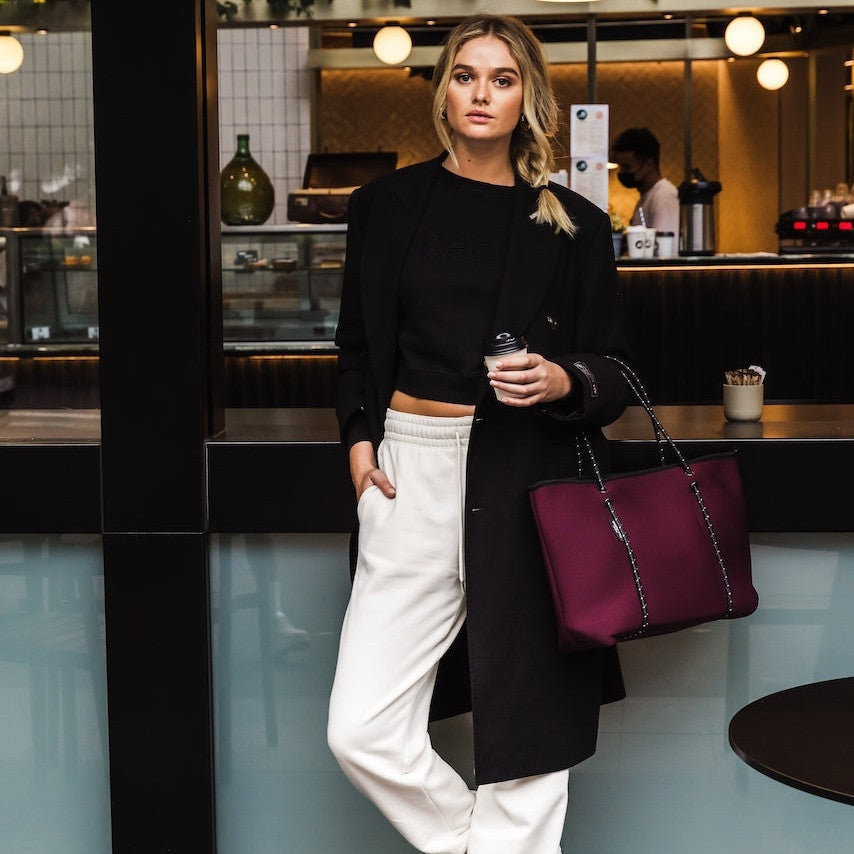 Boutique Neoprene Tote Bags With Zip - Designer Handbags - Willow Bay ...